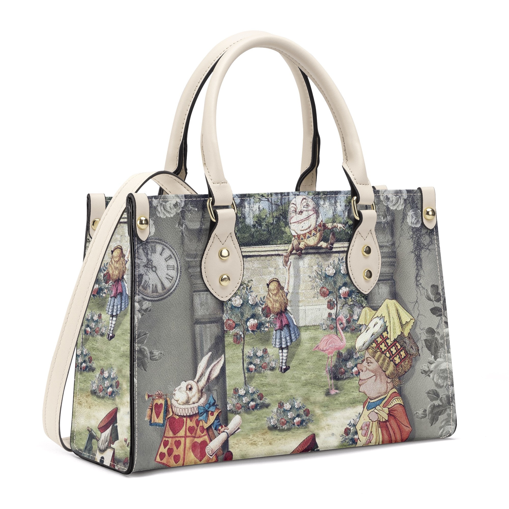 Alice in Wonderland Bag, Classic Alice Leather Tote Bag Through the ...
