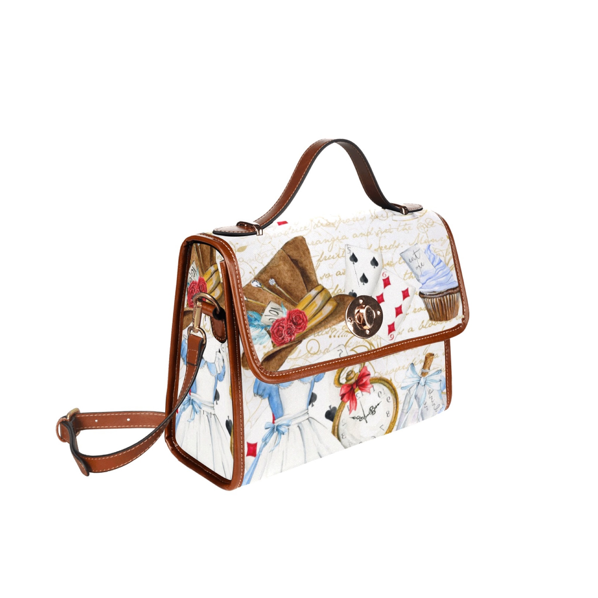 Alice in Wonderland Bag for Women, Victorian White Handbag Crossbody ...
