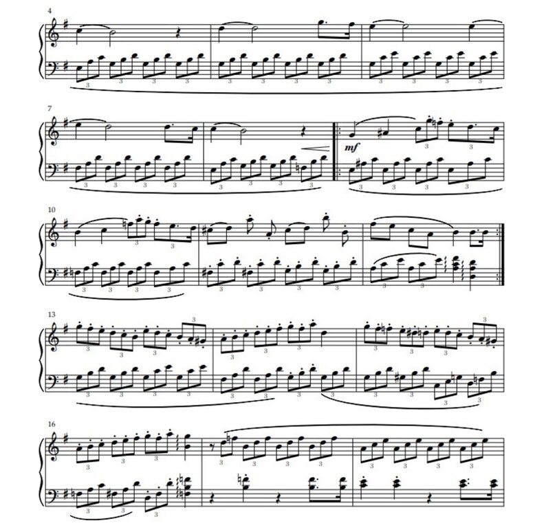 Original Piano Composition – Sonatina in G Major | Digital Download PDF ...