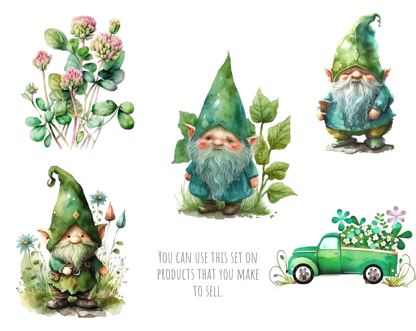 St.patrick 's Day Clipart, Leprechaun Watercolor Clipart, Irish Clipart ...