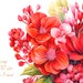 Red Tropical Flowers PNG Watercolor Floral Clipart Bouquets - Etsy