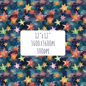 Star Digital Paper, Seamless Pattern, Sky Pattern. Moon Clipart, Night ...