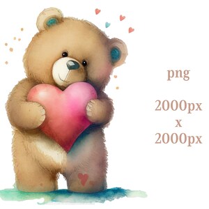 Valentines Day Love Bears Clipart, Valentine Png, Love Bears Png ...