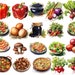 Food Clipart. Cook Clipart. Watercolor Bundle. Vegetables, Meet, Fish ...