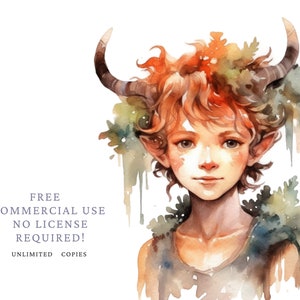 Faun Clipart. Fairy Clipart, Autumn Clipart, Elf Clip Art, Png. Digital ...