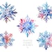 Snowflakes Clipart, Snow Clipart, Winter Clipart, Christmas. Digital ...