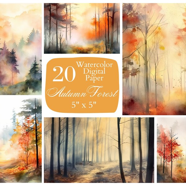 Fall Scrapbook Paper - Etsy