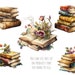Book Clipart, Books Bundle, Reading Clipart, Library Clipart, Old Books ...