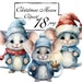 Christmas Mouse Clipart, Winter Mice Clipart Winter Clipart, Kid ...