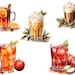 Winter Drinks Clipart, Christmas Clipart, Winter Clipart, Beverage ...