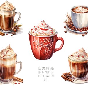 Hot Chocolate , Drinks Clipart, Christmas Clipart, Winter Clipart ...