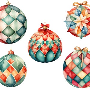 Christmas Balls Clipart. Christmas Decoration Clipart. Christmas ...