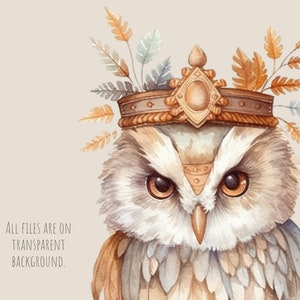 Boho Owl Clipart. Vintage Clipart, Retro Clip Art, Boho. Fantasy ...