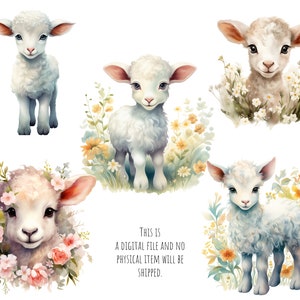 Easter Clipart, Easter Lamb Clipart, Spring Clipart, Boho Easter, Junk ...