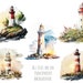 Lighthouse Clipart. Sea Clipart, Nautical Clip Art, PNG. Beach, Summer ...