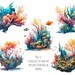 Coral Reef Clipart, Nautical Clipart. Ocean Clipart. Sea Clip Art, Png ...