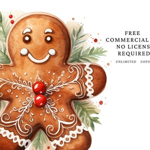 Gingerbread Clipart, Christmas Clipart, Winter Clipart, Cooky Clipart ...