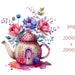 Love Clipart, Tea Time Clip Art, Png. Digital Watercolor. Free ...