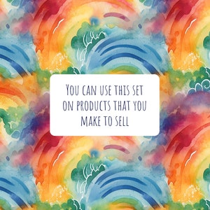 Rainbow Digital Paper, Seamless Pattern, Colored Pattern. Nursery ...