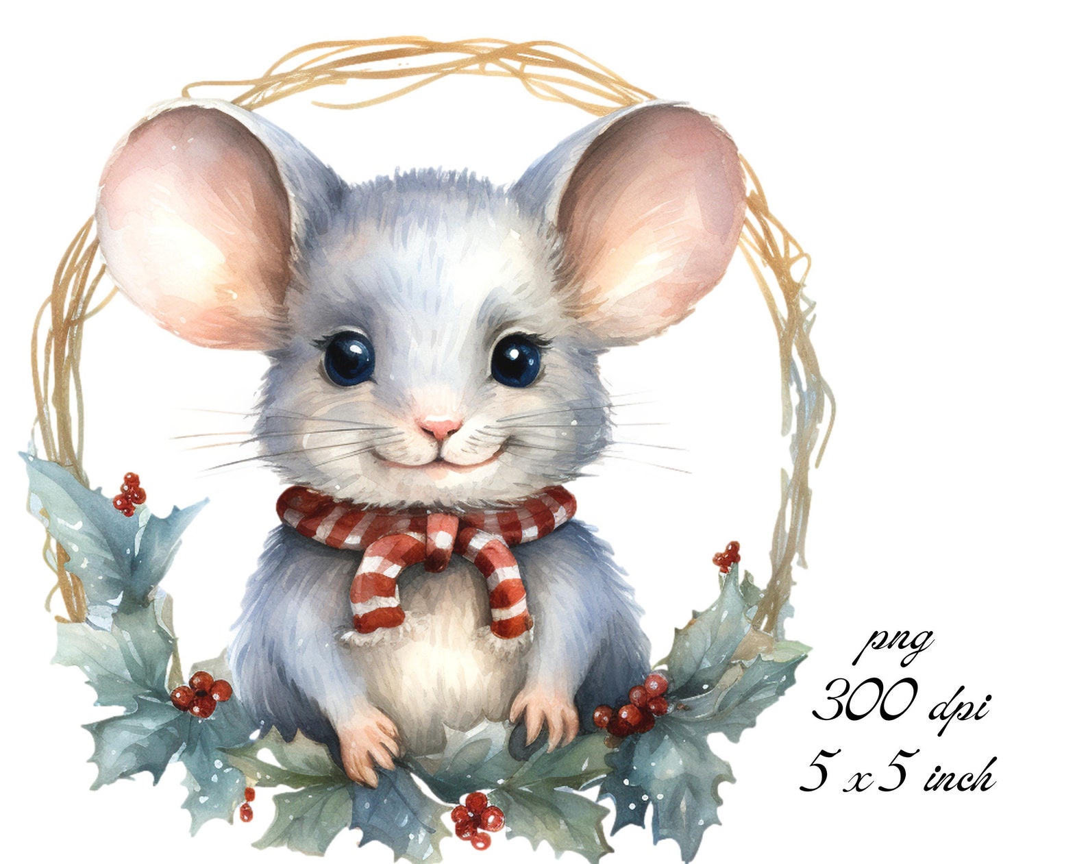 Christmas Mouse Clipart, Winter Mice Clipart Winter Clipart, Kid ...