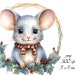 Christmas Mouse Clipart, Winter Mice Clipart Winter Clipart, Kid ...
