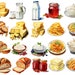 Watercolor Food Clipart Bundle, Kitchen PNG Graphics (commercial Use ...