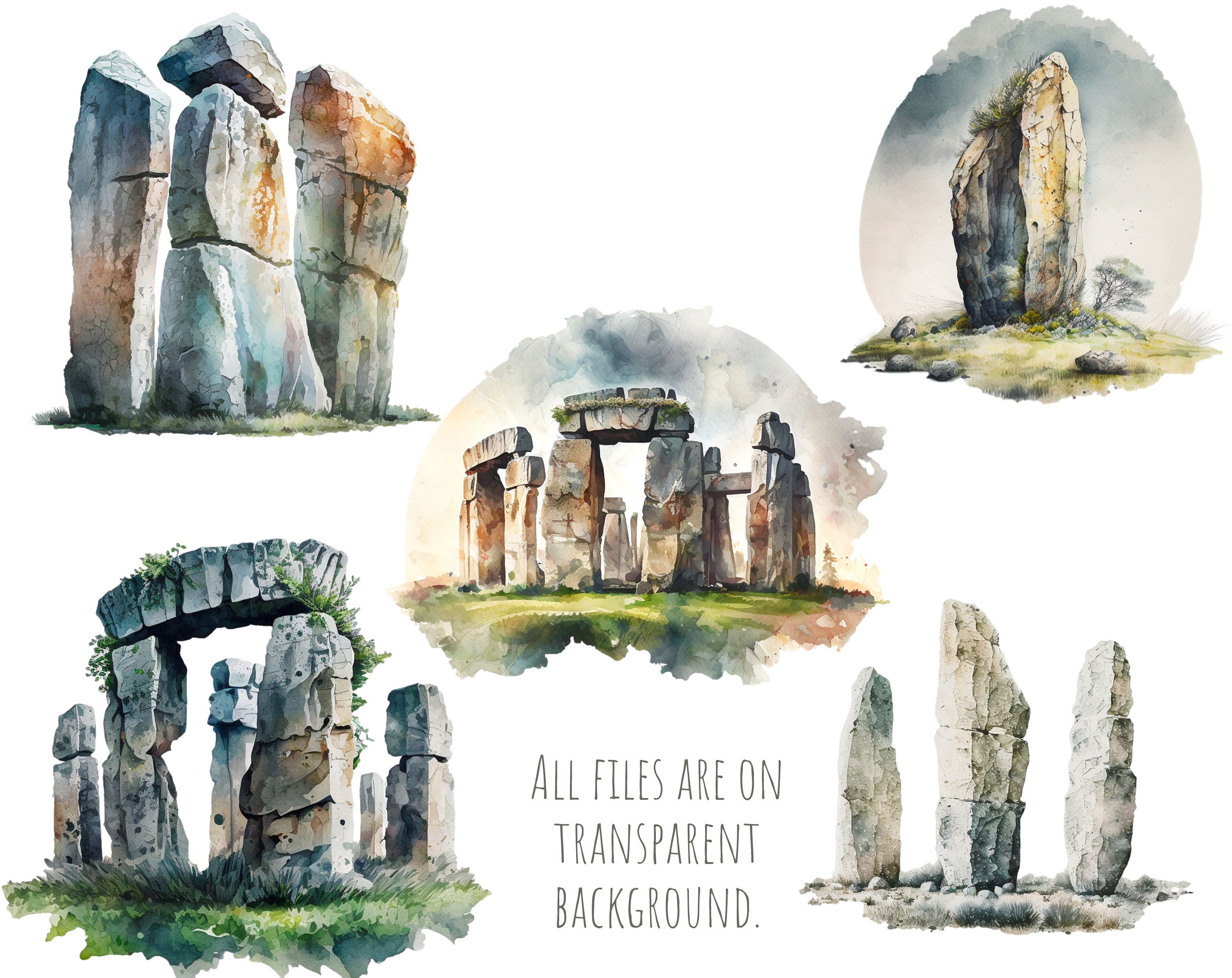 Stonehenge Clipart Megalith Menhir Ancient Civilization - Etsy