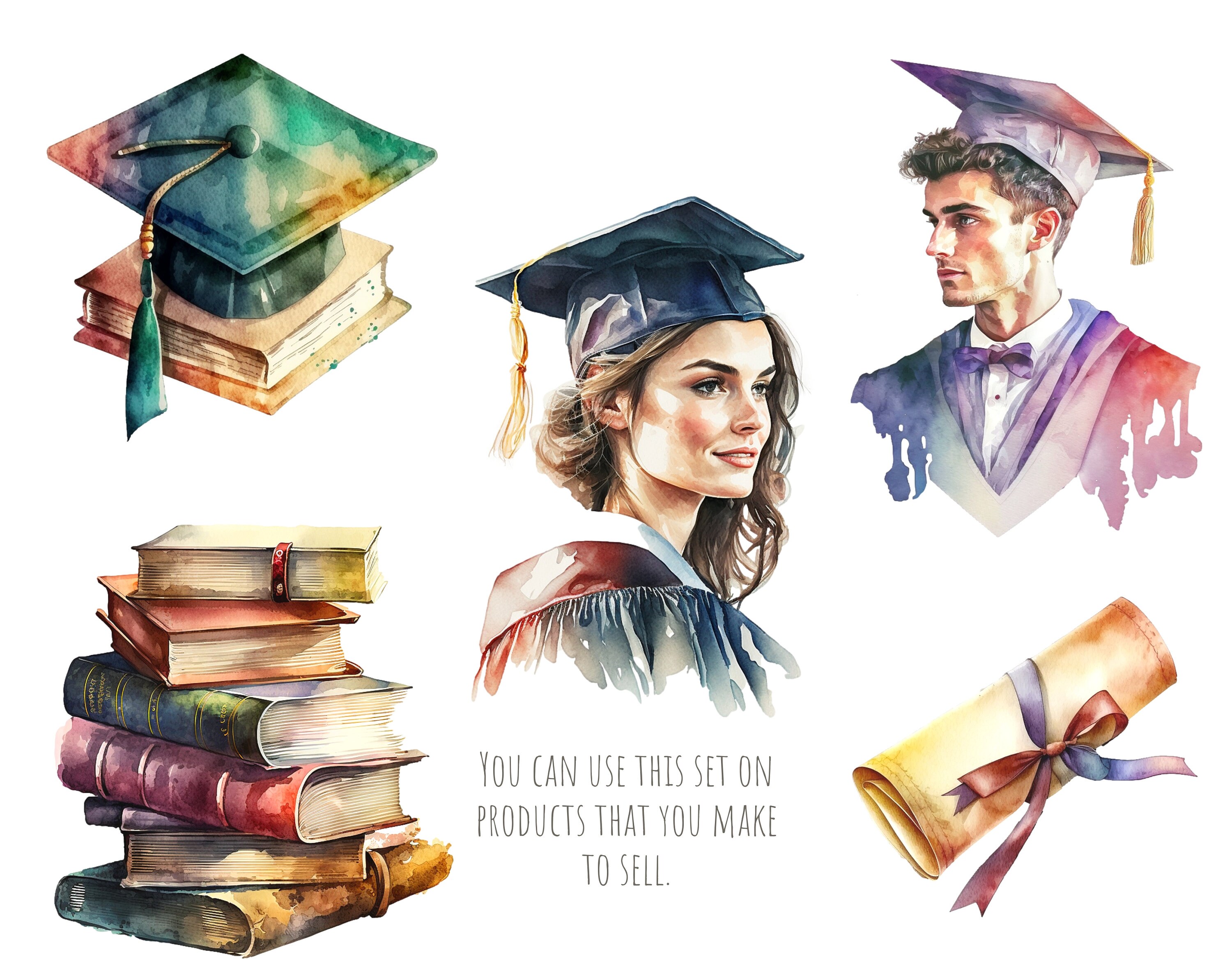 Imágenes prediseñadas de graduación. Clip Art de Escuela y - Etsy México