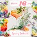 Spring Cocktails Clipart, Png Bundle, Png. Digital Watercolor. Free ...