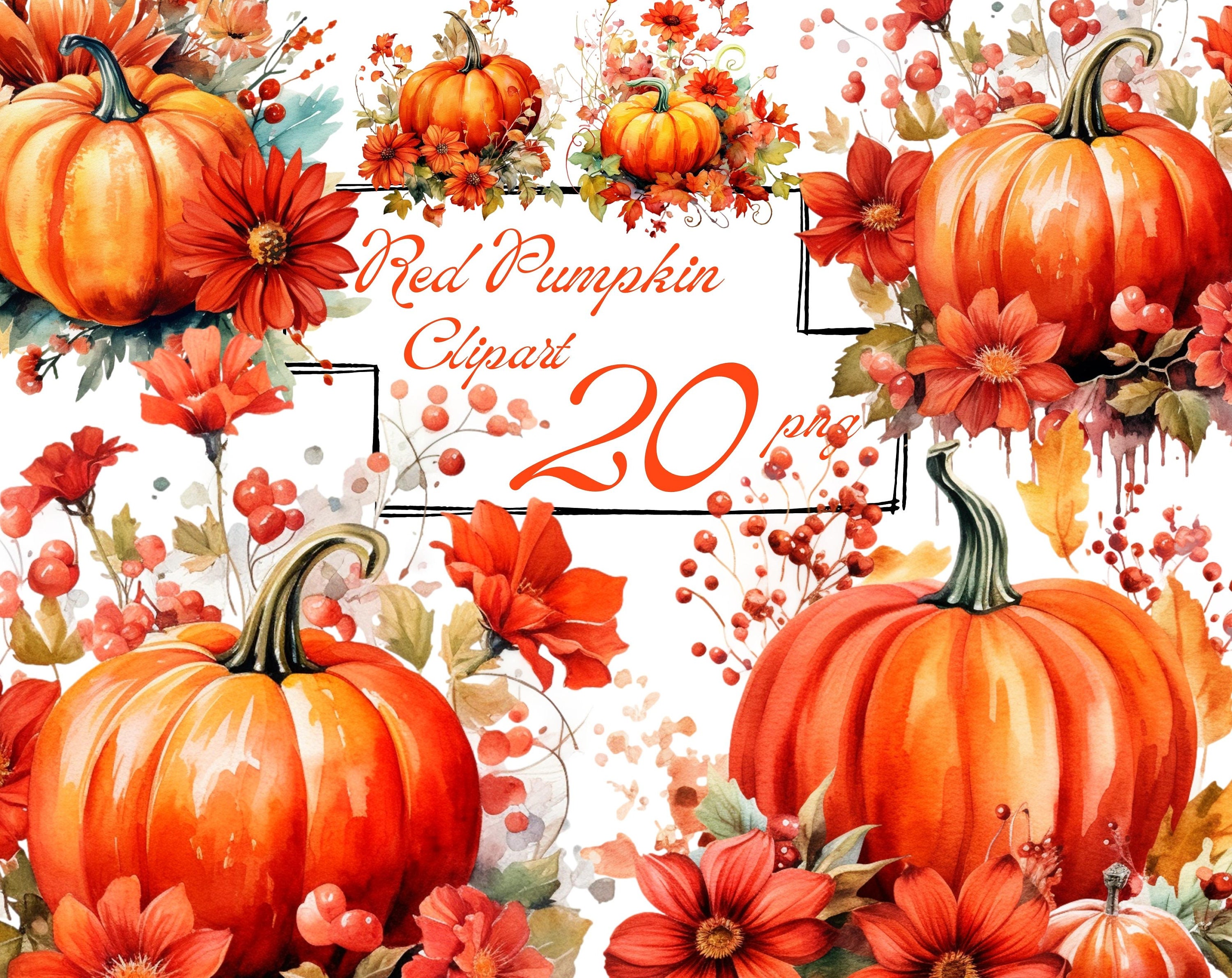 Red Pumpkin Clip Art