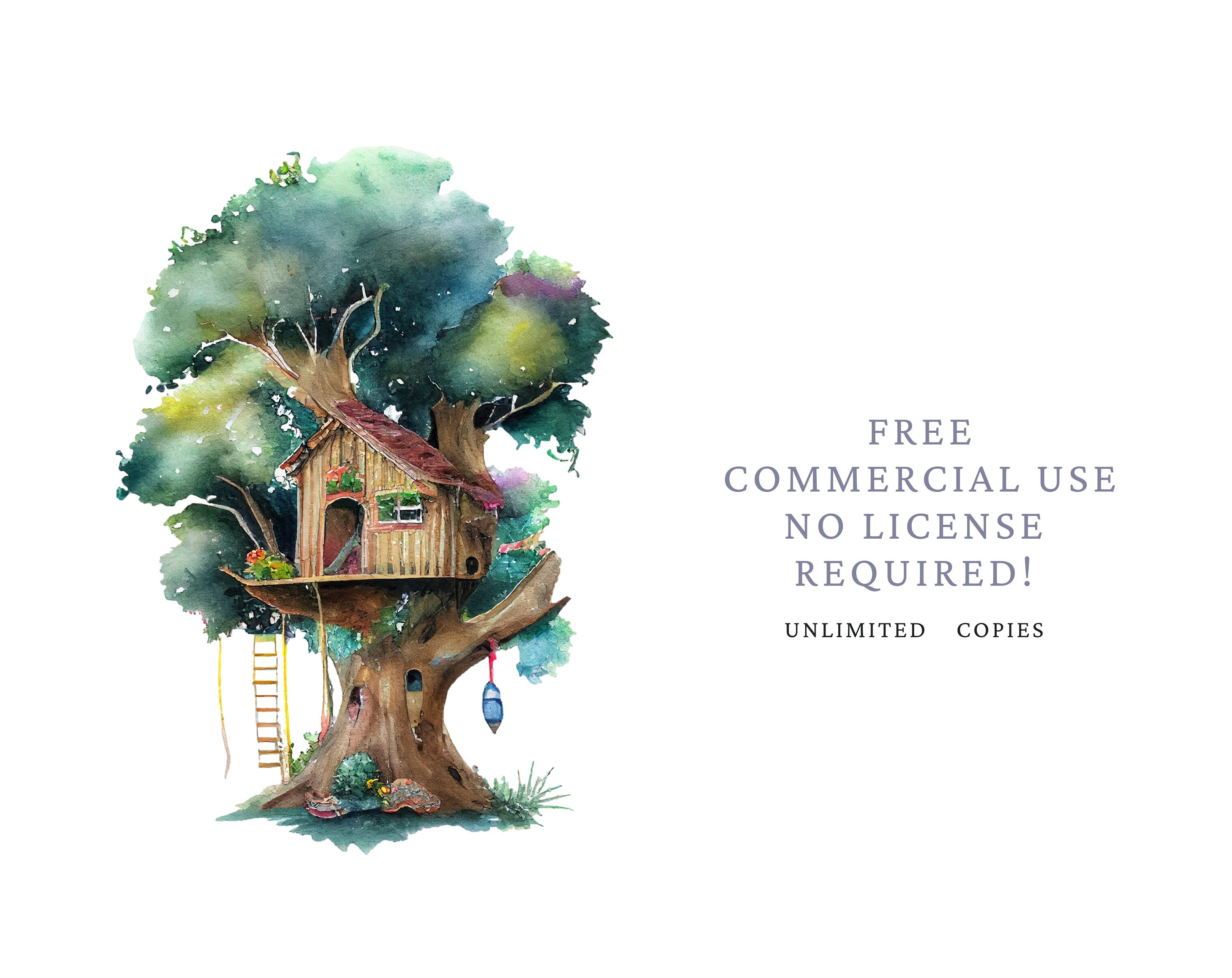 Treehouse Clipart Tree House Clip Art Png. Digital - Etsy UK