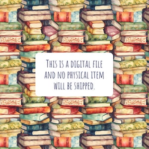 Books Digital Paper, Seamless Pattern. Vintage Clipart, Retro Digital ...