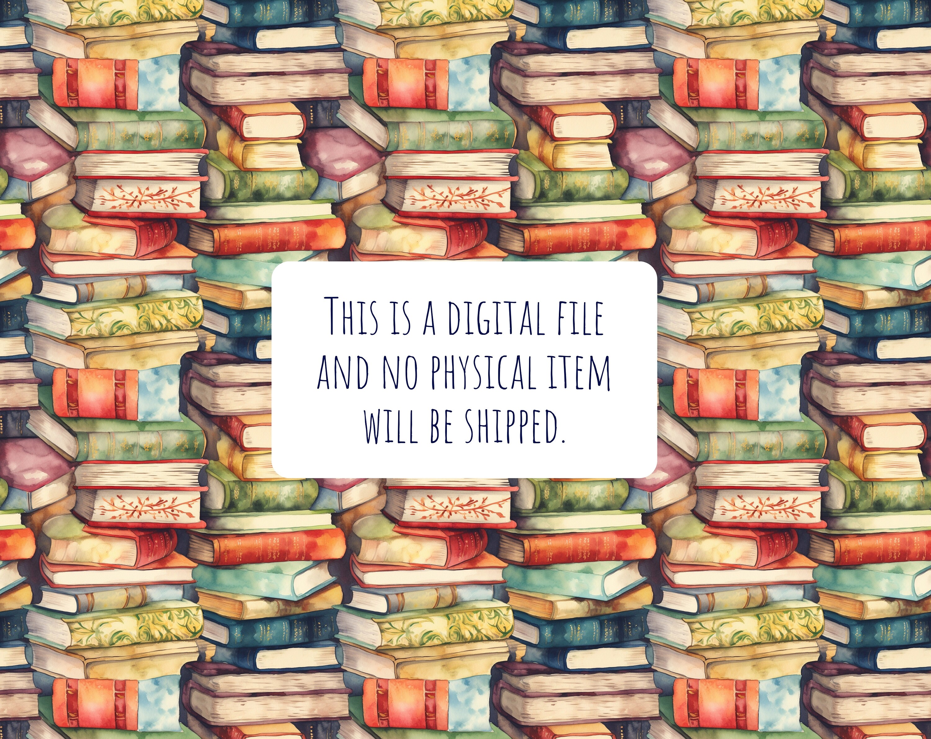 Books Digital Paper, Seamless Pattern. Vintage Clipart, Retro Digital ...