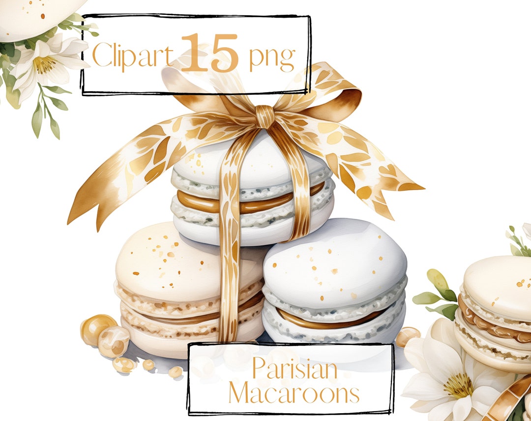 Macaroon Clipart, Cakes Clipart, Sweets Clip Art, St. Valentine's Day ...