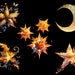 Stars Clipart, Night Sky Clipart, Celestial Clipart, Moon Clipart, Gold ...