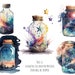 Bottles Clipart, Bottled Stars Clipart. Potion Clipart. Magic Vial ...