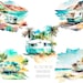 RV Camping Clipart, RV Clip Art, Travel Clipart, Watercolor Summer ...