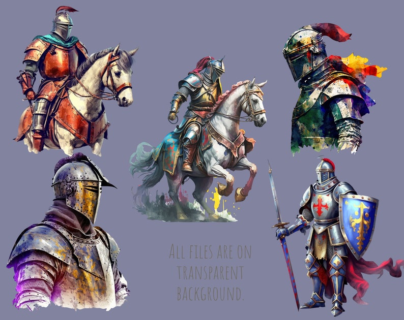 Knight Clipart. Cavalier Clipart Chivalry Clipart - Etsy