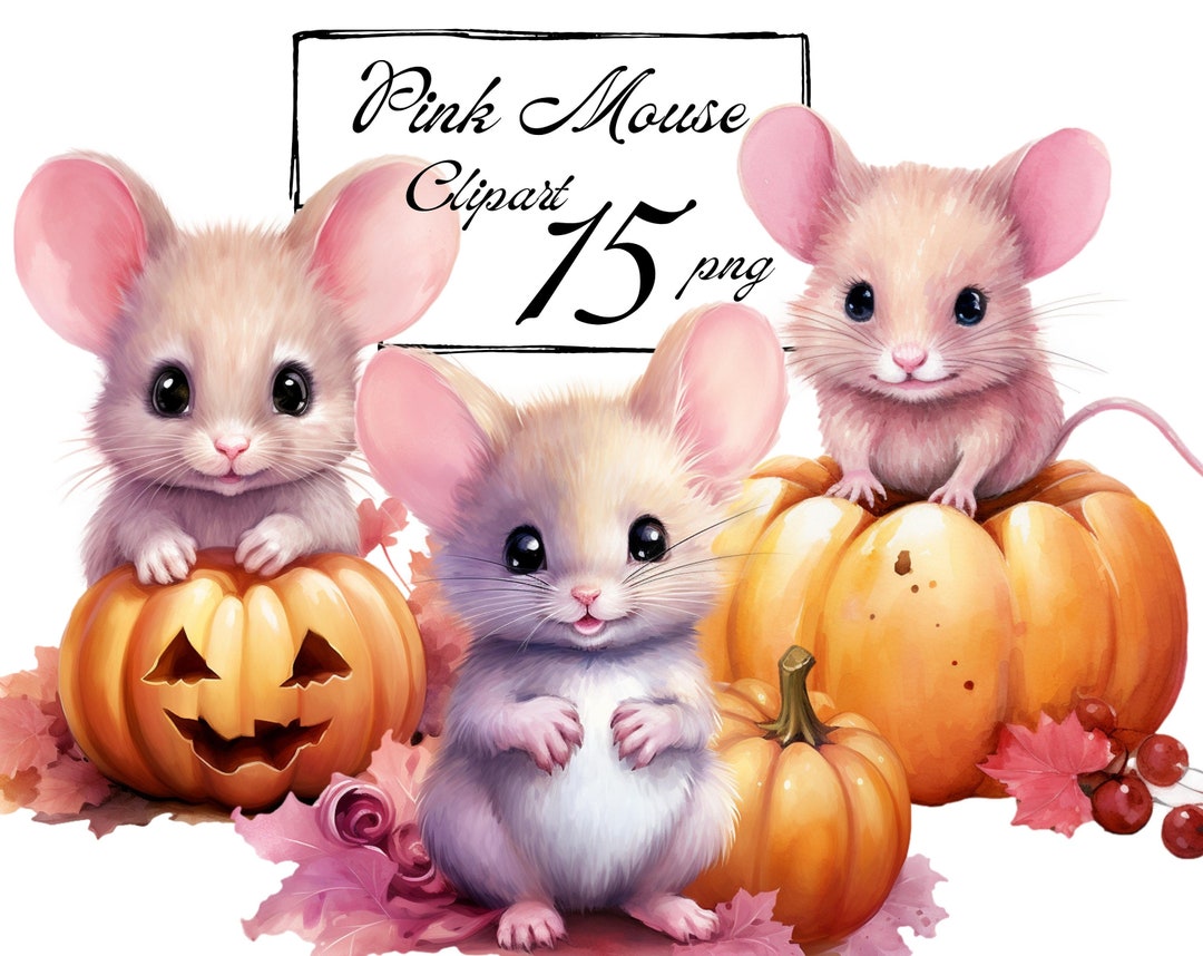 Mice Clipart. Halloween Clipart, Nursery Clipart. Garden Clipart, Mouse ...