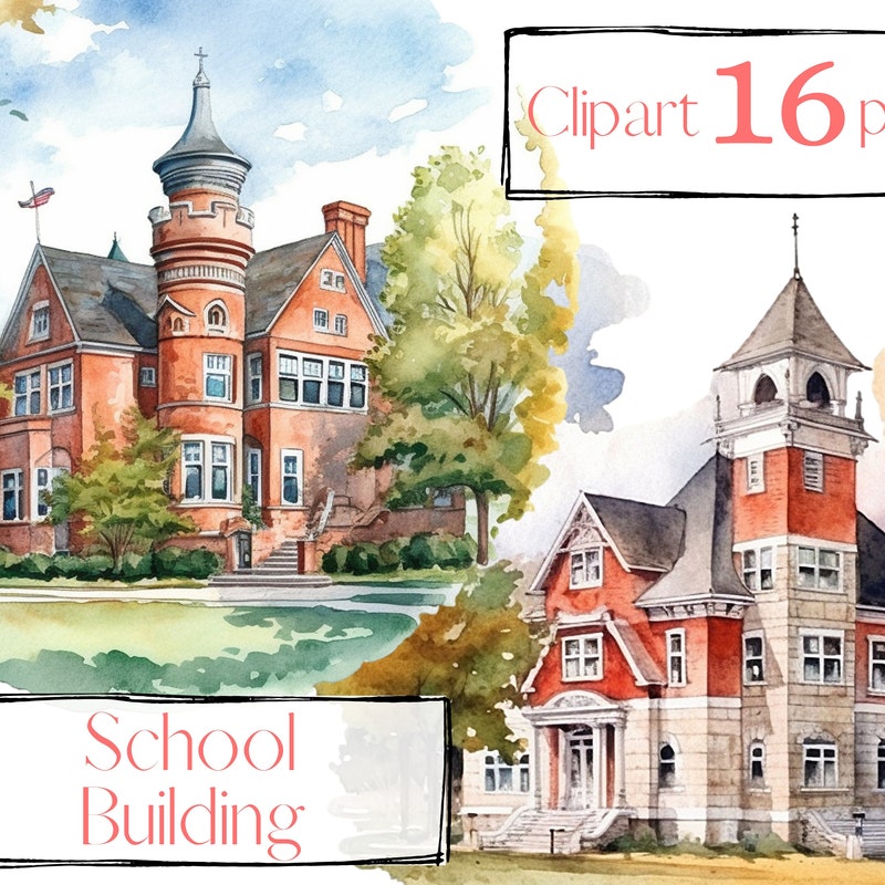 Building Clip Art - Etsy