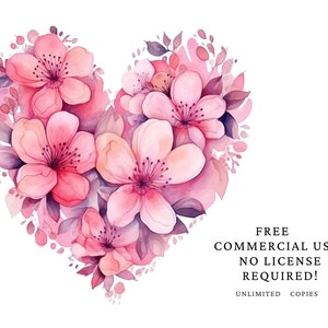 Pink Heart Clipart. Valentines Clipart, Love Clip Art, Wedding PNG ...