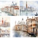 Venice Digital Paper Travel Digital Paper. Watercolor - Etsy