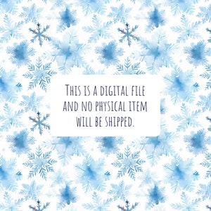 Snowflakes Digital Paper, Seamless Pattern, Sky Pattern. Snow Clipart ...