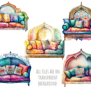 Oriental Sofa Clipart, Oriental Interior, Arabic, Divan. Vintage ...