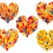 Autumn Heart Clipart. Floral Clipart, Leaves Clip Art, Fall Boho ...