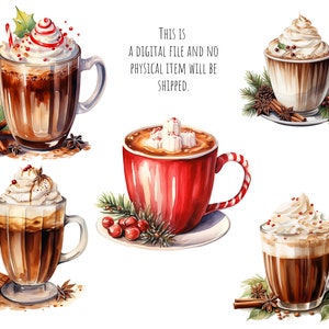 Hot Chocolate , Drinks Clipart, Christmas Clipart, Winter Clipart ...