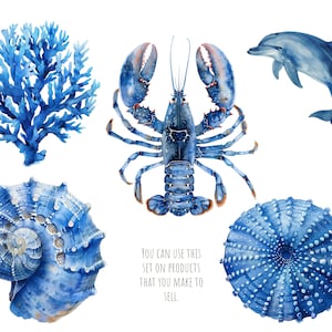 Blue Sea Clipart, Nautical Clipart. Ocean Clipart. Sea Clip Art, Png ...