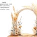 Watercolor Boho Floral Arches Clipart, Wedding Clipart, Love, Wedding ...