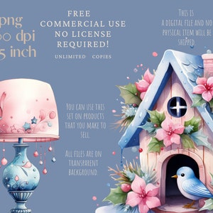 Pink Blue Christmas Clipart. Santa Claus, Present, Gift, Elf, Snow ...