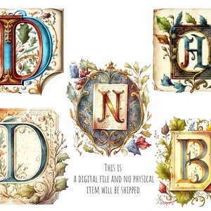 Initial Letters Clipart, Book Clipart, Book Bundle, Reading Clipart ...